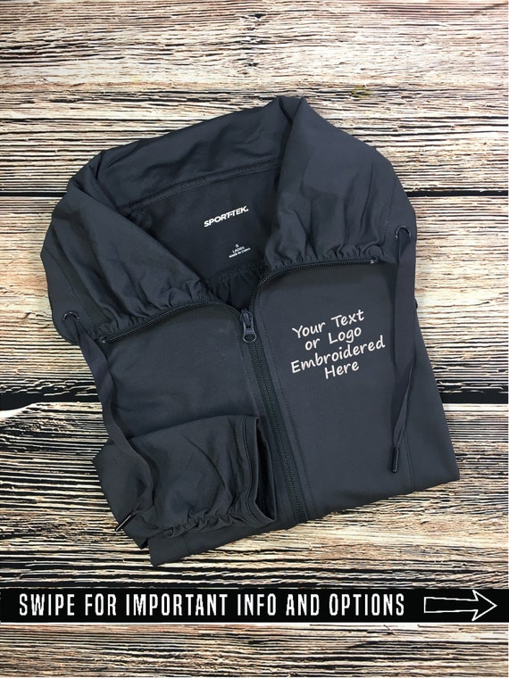 Your Company Custom Zip up Jacket Logo Jacket Custom Text - Etsy