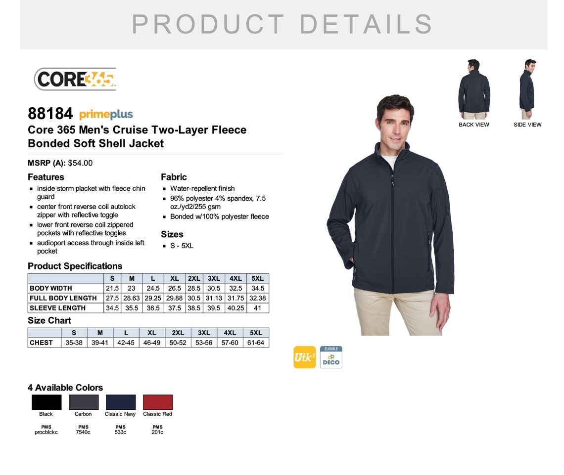 Your Company Soft Shell Jacket| Logo Jacket | Custom Text Jacket ...