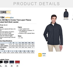Your Company Soft Shell Jacket| Logo Jacket | Custom Text Jacket ...