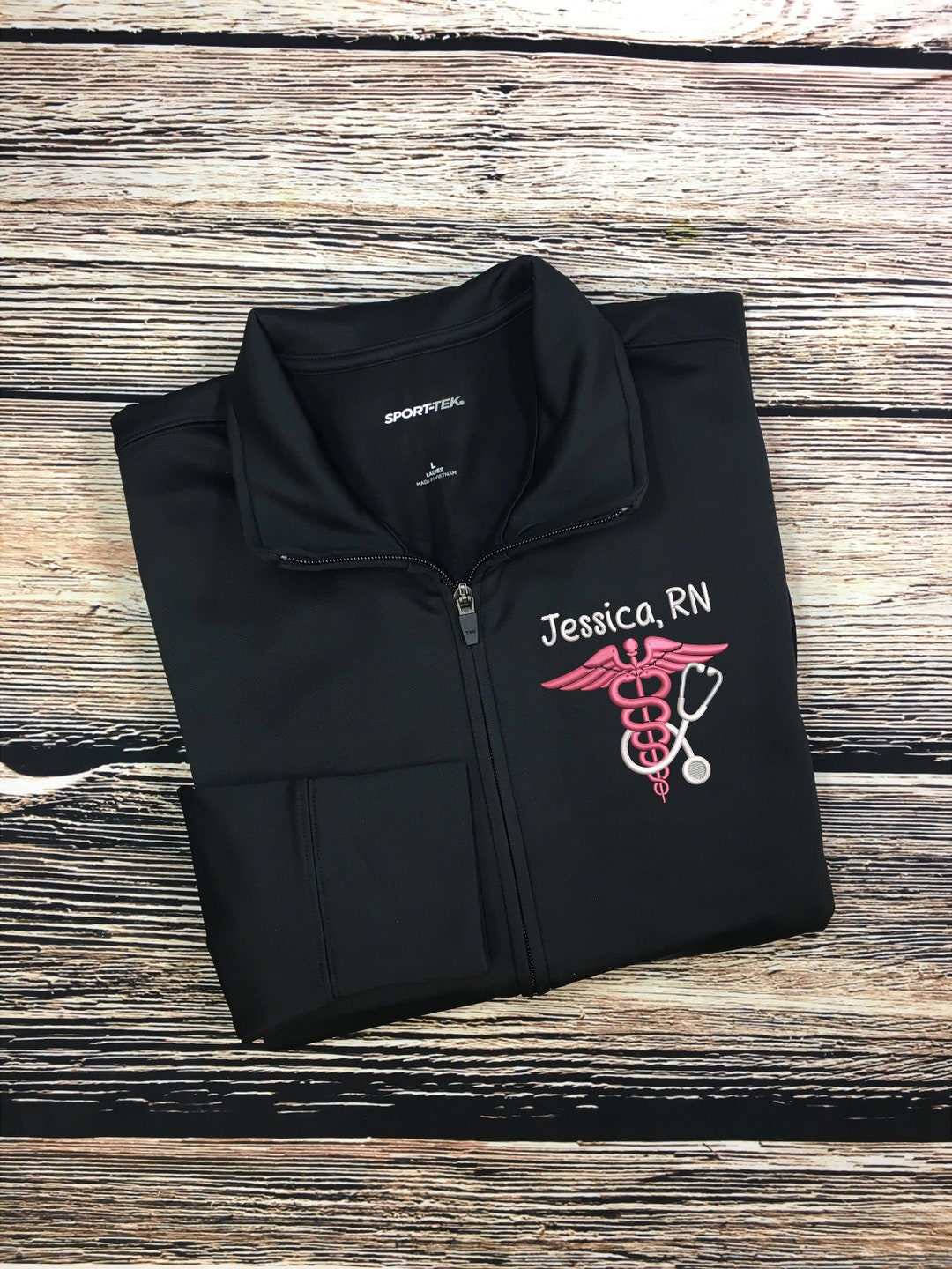 Nurse Stethoscope Jacket | RN Jacket | RN Zip Sweatshirt | Nurse Gifts ...