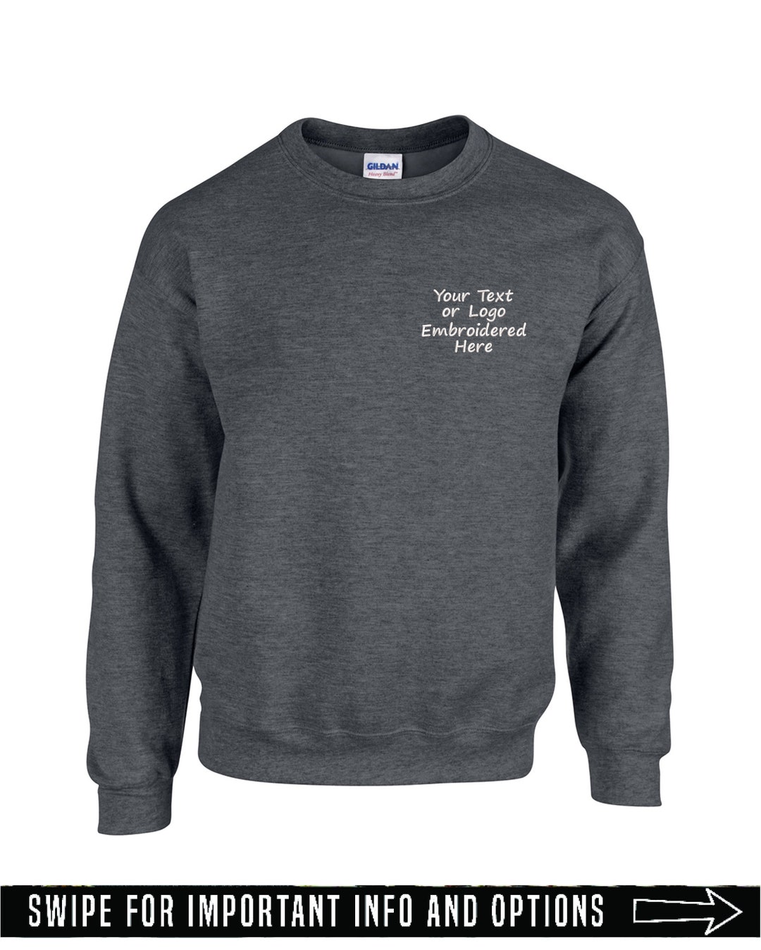 Your Company Custom Sweatshirt | Logo Sweatshirt | Custom Text ...