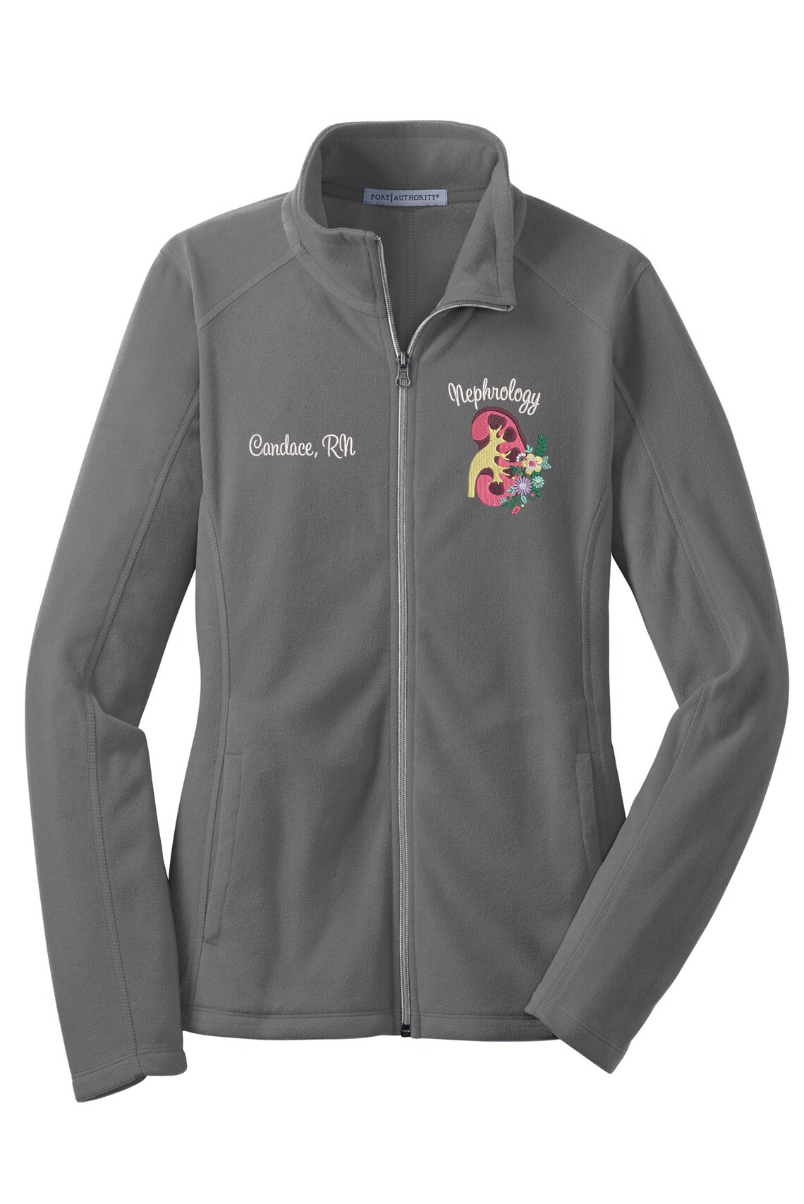 Nephrology Lightweight Fleece Jacket | Dialysis Jacket | Renal Zip ...