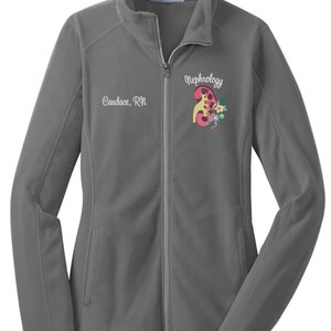 Nephrology Lightweight Fleece Jacket | Dialysis Jacket | Renal Zip ...
