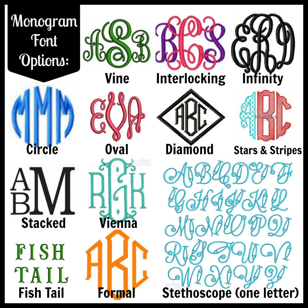 Monogram Coastal Colors Tee Monogram T-shirt Monogram | Etsy