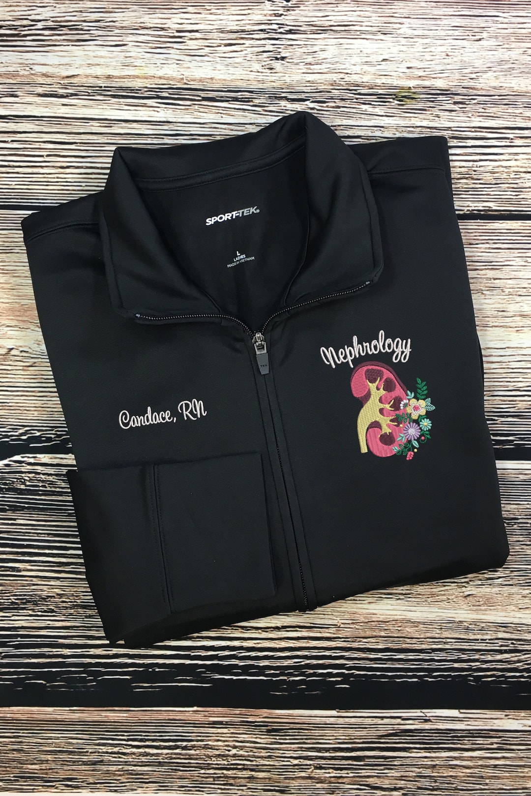 Nephrology Nurse Jacket | Dialysis Nurse Jacket | Hemodialysis | RN Zip ...