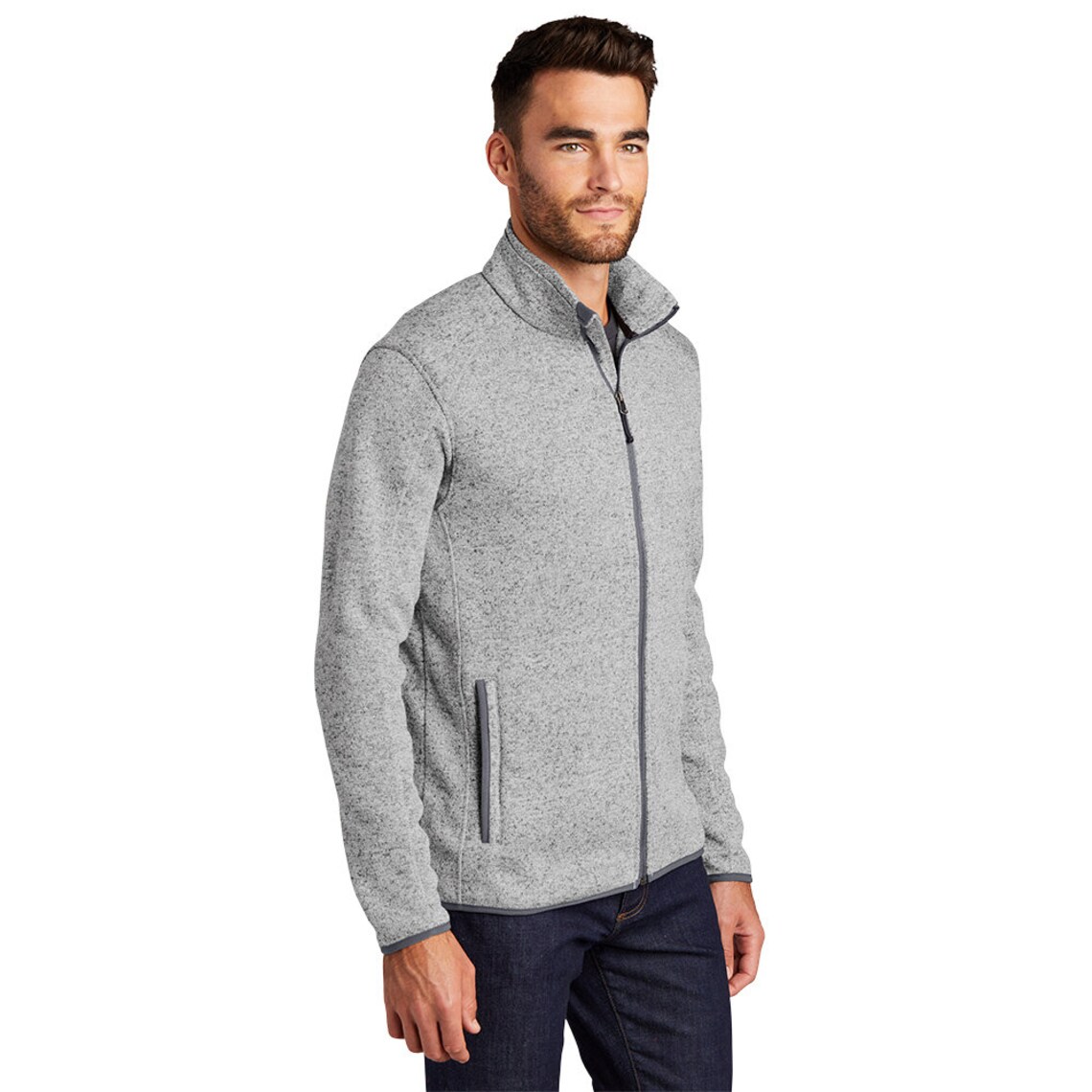 Your Company Custom Logo MEN'S/UNISEX Sweater Fleece Jacket ...