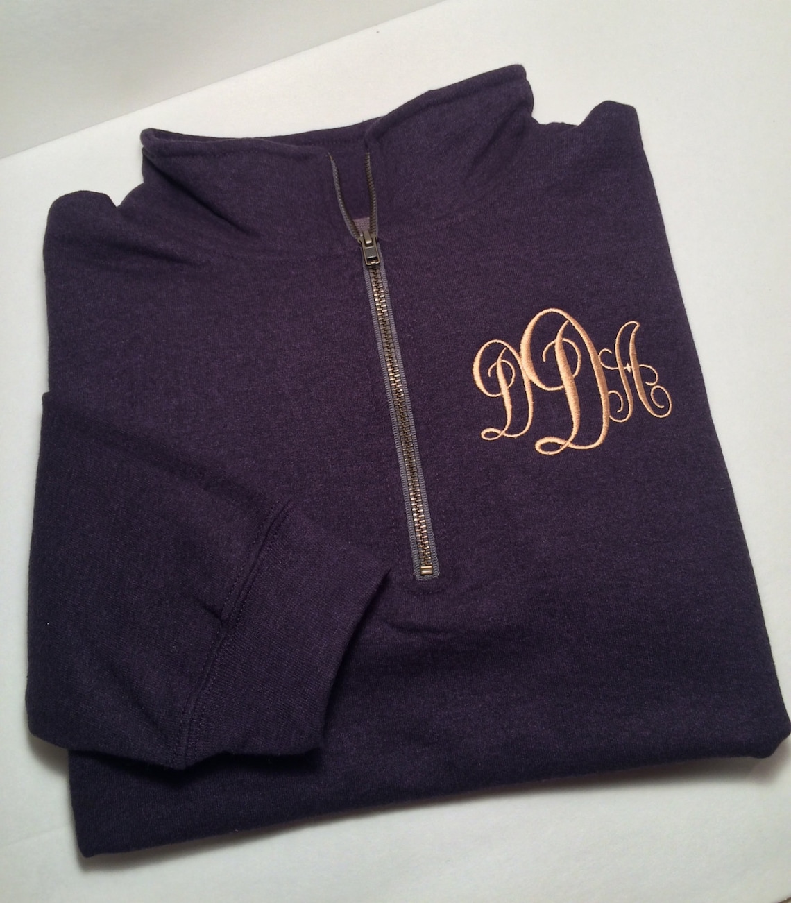 Monogram Quarter Zip Monogram Quarter Zip Jacket Monogram | Etsy