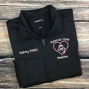 Maternal Fetal Medicine Jacket | Sonographer Jacket | Sonographer Zip ...