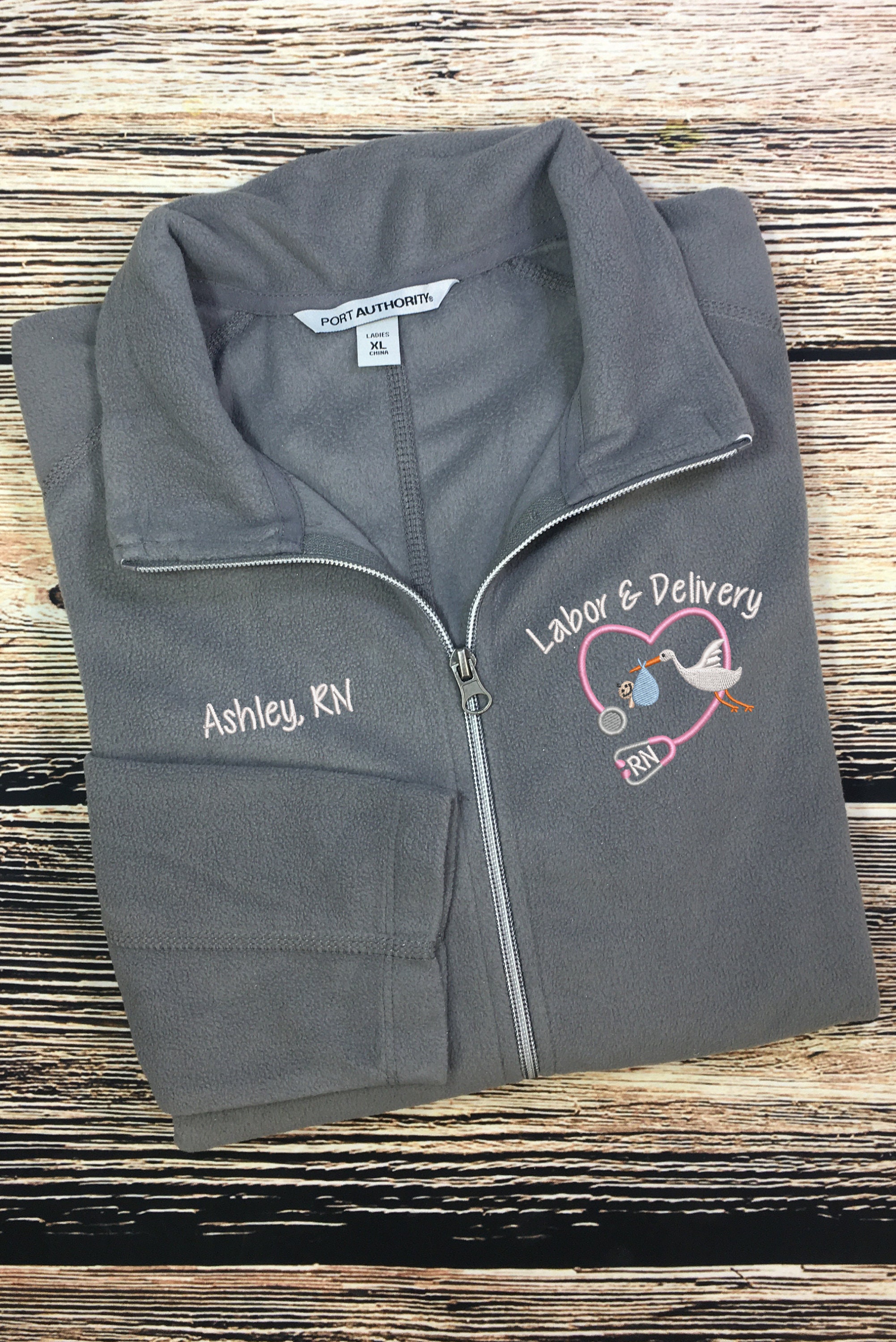 Labor and Delivery Nurse Lightweight Fleece Jacket L&D Nurse - Etsy