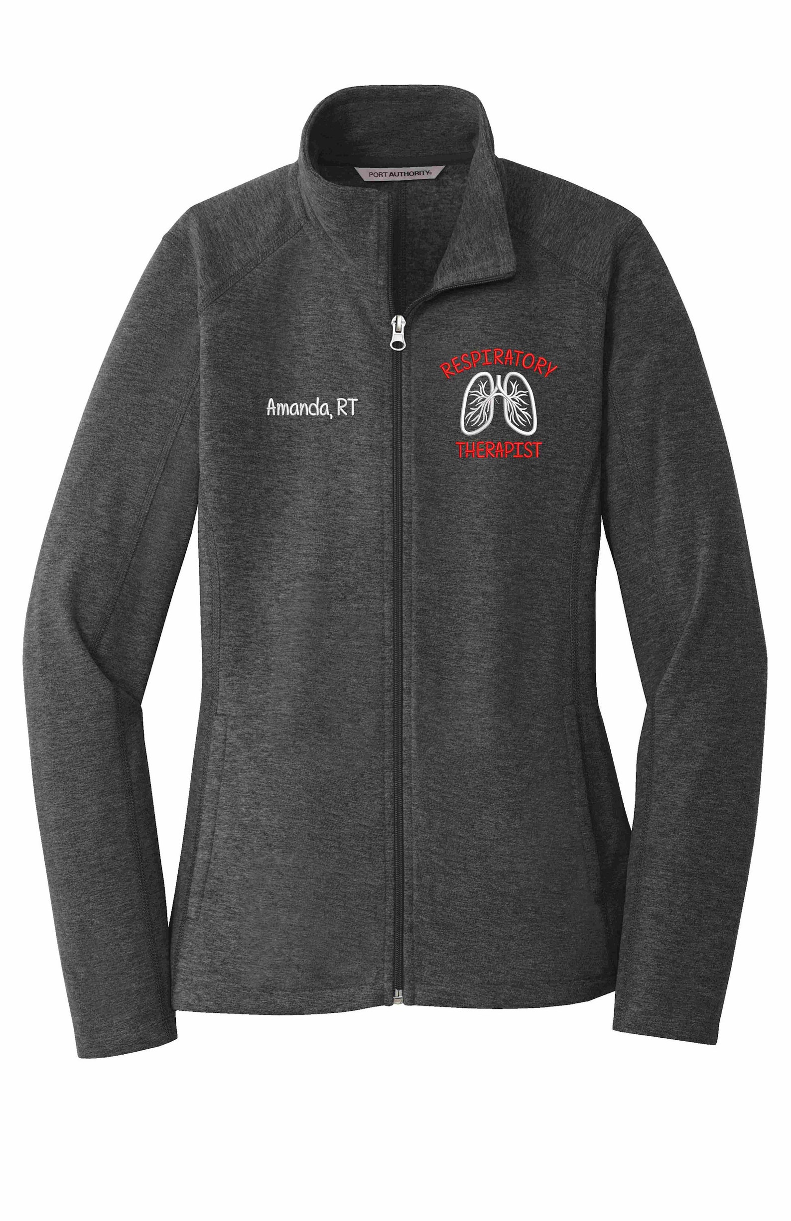 Respiratory Therapist Fleece Jacket | RT Jacket | RT Zip Sweatshirt ...