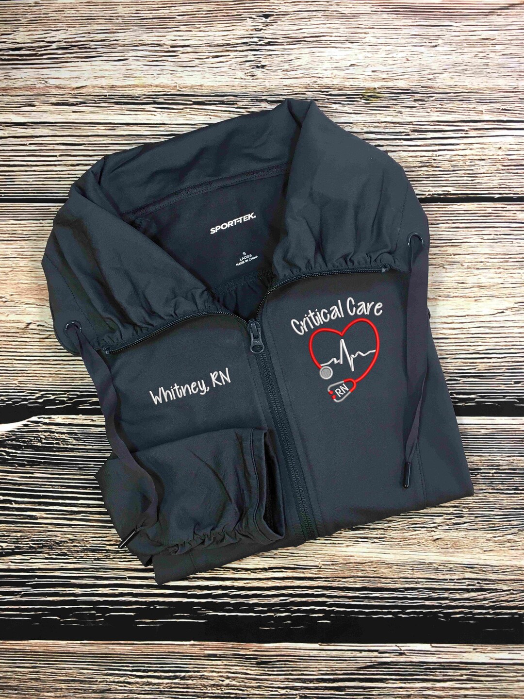 Nurse Jacket | Critical Care Nurse Jacket | RN Zip Sweatshirt | Nurse ...