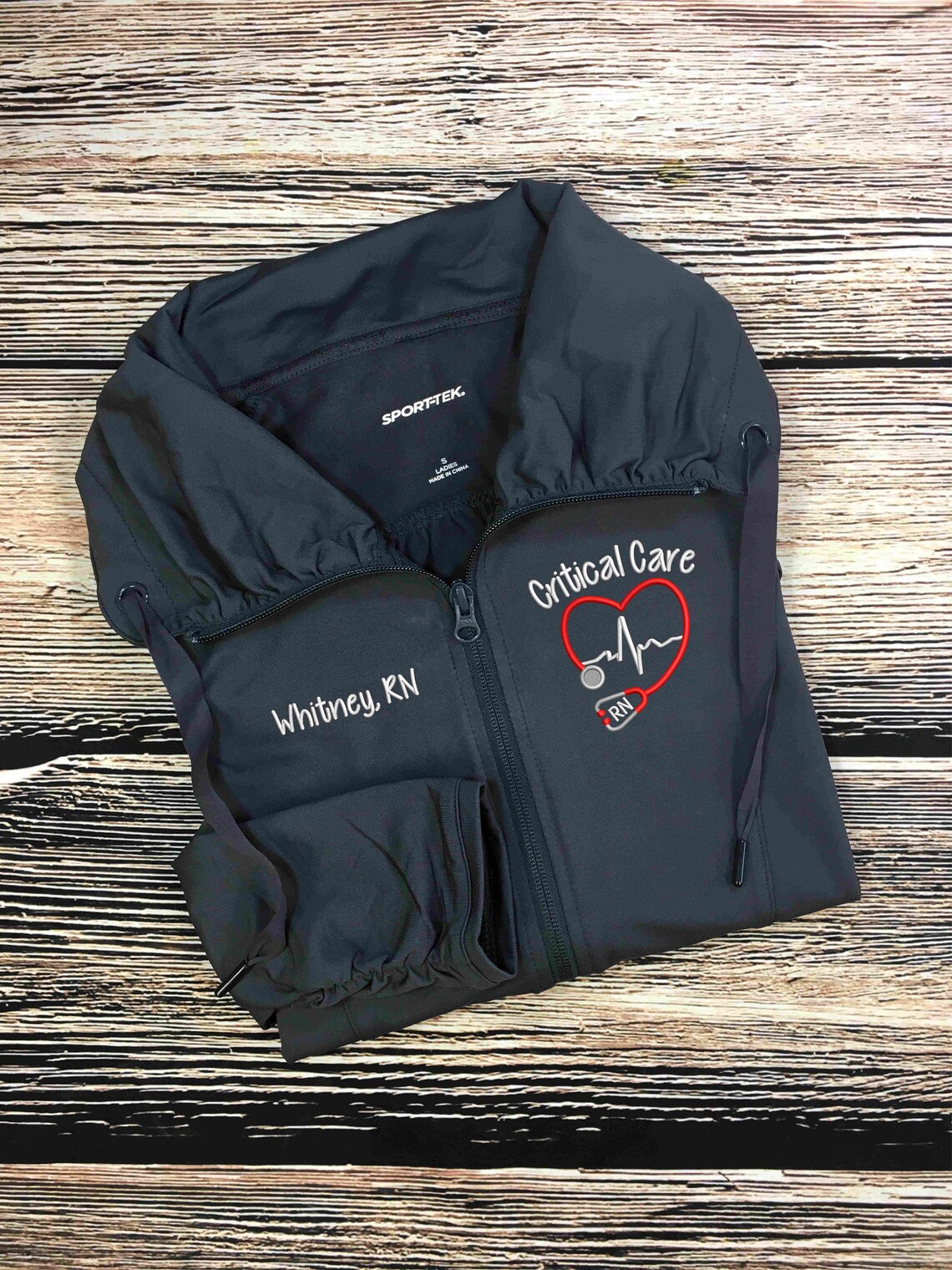 Nurse Jacket Critical Care Nurse Jacket RN Zip Sweatshirt - Etsy