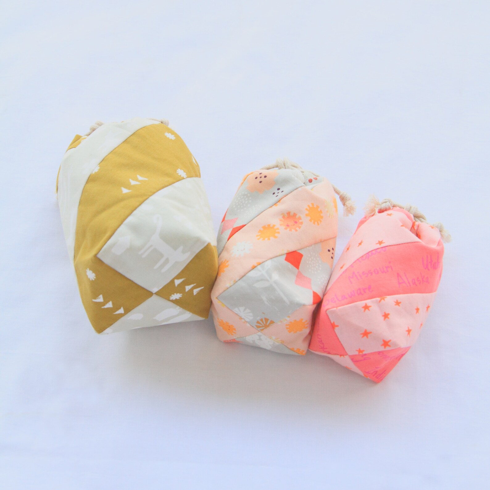 Kuru Kuru Kinchaku Drawstring Bag PDF Pattern Video - Etsy