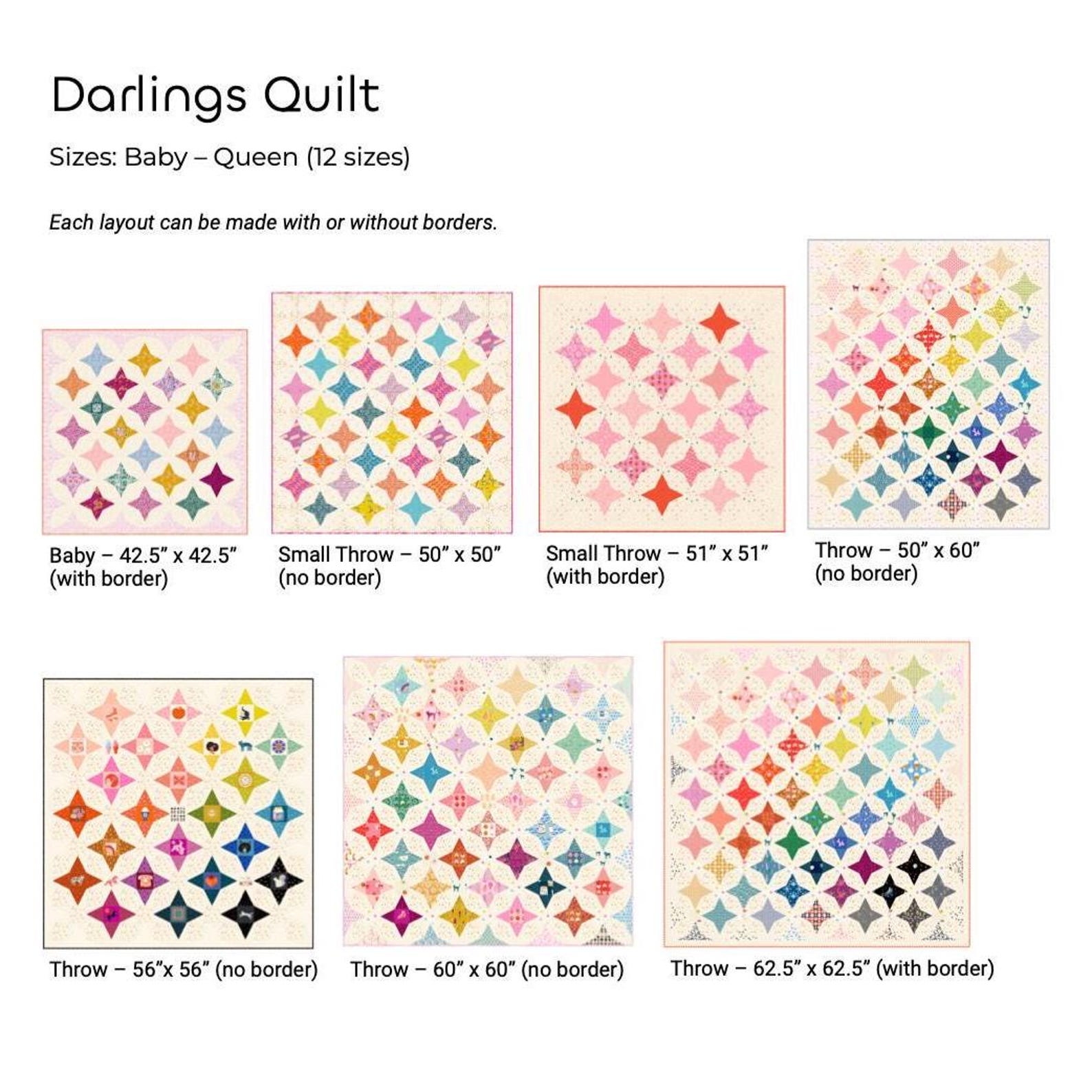 Darlings Quilt PDF Pattern - Etsy