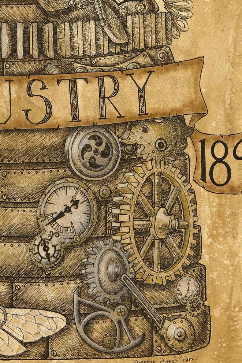 Limited Edition Utah State Beehive Steampunk Print - Etsy