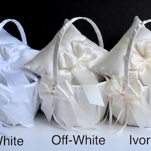 Cream Flower Girl Basket, White Flower Girl Baskets, Ivory Flower Girls ...