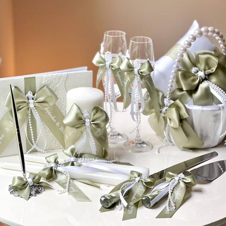 Garter for Bride Sage Green Wedding Garter Set Sage Green Bridal Garter ...
