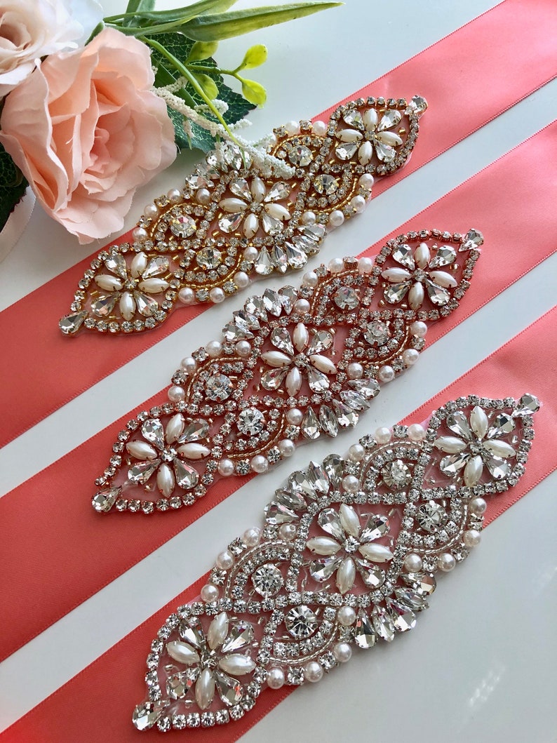 Coral Bridal Belt Coral Wedding Belt Rhinestone Bridal - Etsy