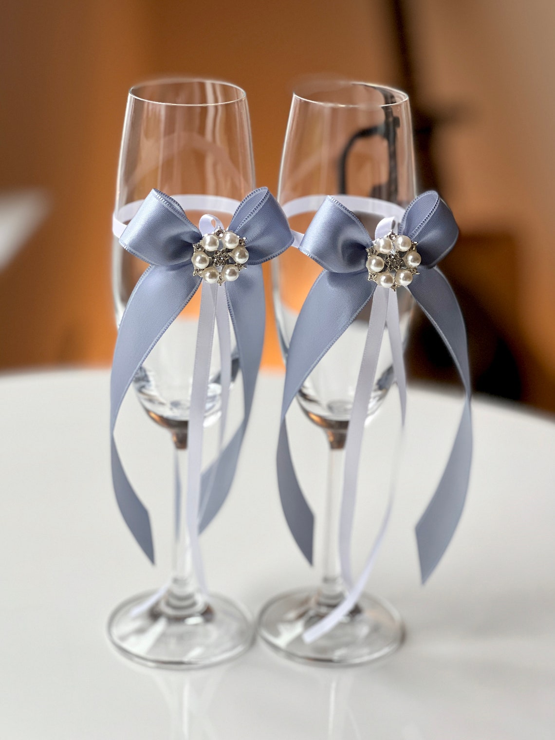 Unity Candle Set Dusty Blue Wedding Candle Set Unity Candles With Cross ...