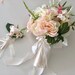 Ivory Bride Bouquet, Ivory Wedding Bouquet, Bridesmaid Bouquets, Ivory ...