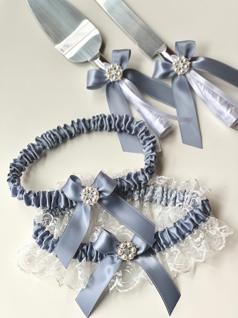 Dusty Blue Wedding Accessories Flower Girl Basket Ring - Etsy