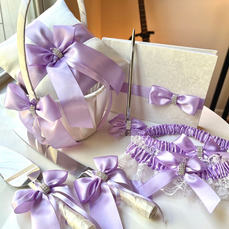 Lavender Guest Book - Etsy