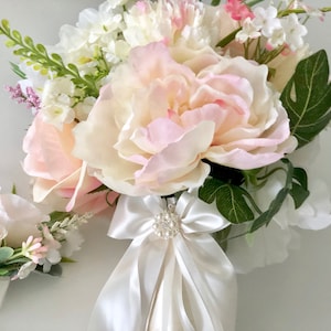 Ivory Bride Bouquet, Ivory Wedding Bouquet, Bridesmaid Bouquets, Ivory ...