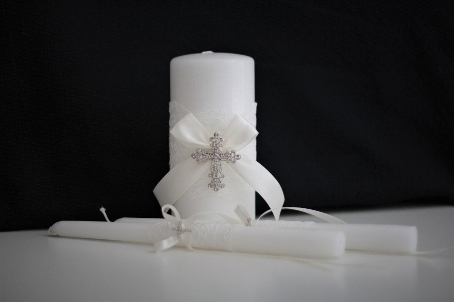 Boda Unidad Velas Set Velas de la Iglesia Velas de boda Lace | Etsy