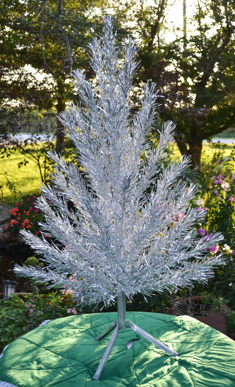 Restored 4ft Evergleam Aluminum Christmas Tree - Original Box & Stand ...