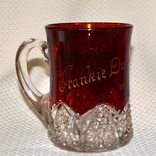 Ruby Flash Glass Etsy