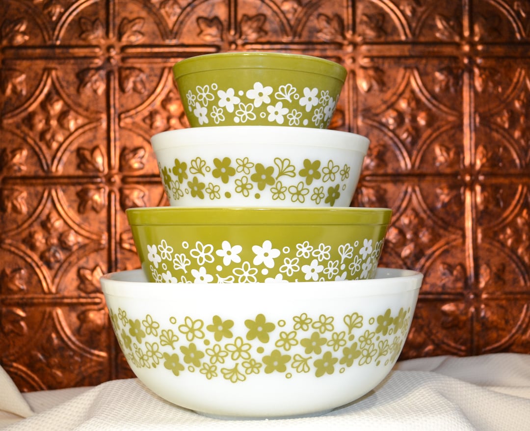 Pyrex Spring Blossom Nesting Bowls, Pyrex Spring Blossom Mixing Bowls ...