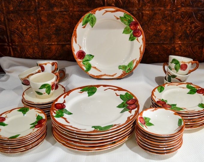 Franciscan Apple Dinnerware 48 Piece Set, Franciscan Apple Ware Dishes ...