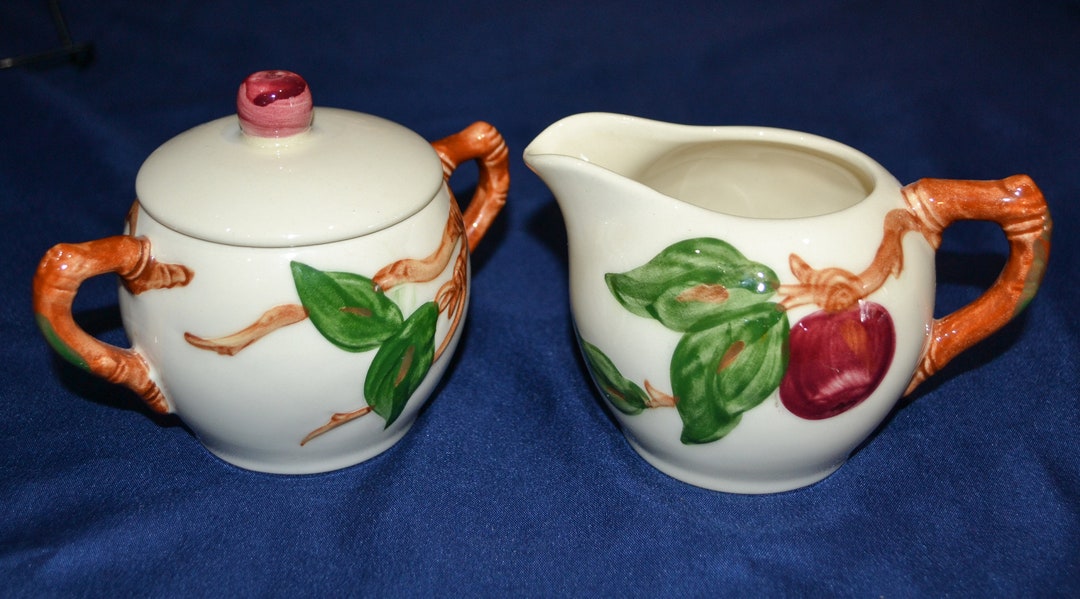 Franciscan Apple Ware Cream Pitcher and Sugar Bowl, Franciscan Apple ...