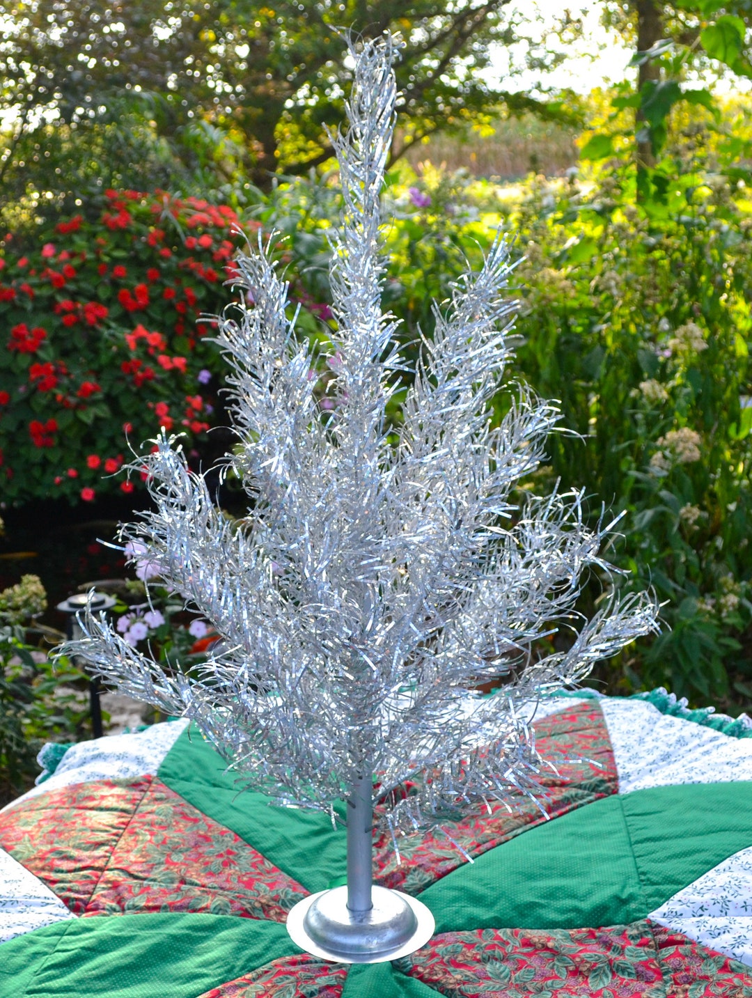 Aluminum Taper Tree, Small Aluminum Christmas Tree, Vintage Aluminum ...