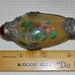 Vintage Reverse Painted Snuff Bottle, Painted Tiger Glass Snuff Bottle ...
