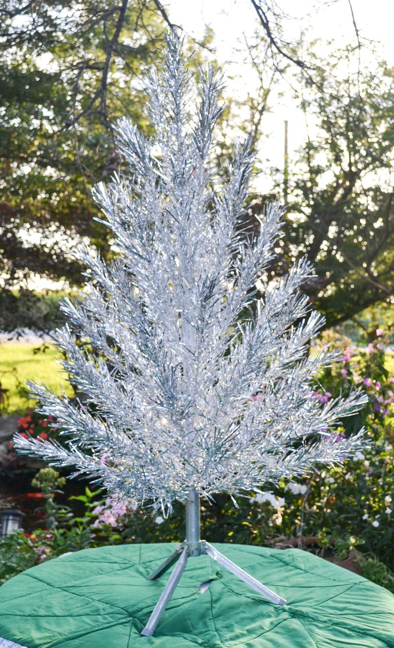 Restored 4ft Evergleam Aluminum Christmas Tree - Original Box & Stand ...