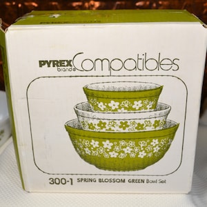 New in Original Box Pyrex Spring Blossom Nesting Bowls, Pyrex Spring ...