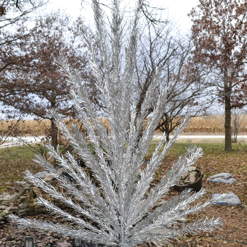 Vintage Silver Christmas Tree With Color Wheel - Etsy