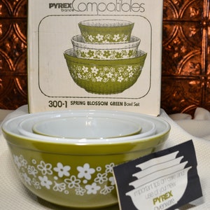 New in Original Box Pyrex Spring Blossom Nesting Bowls, Pyrex Spring ...