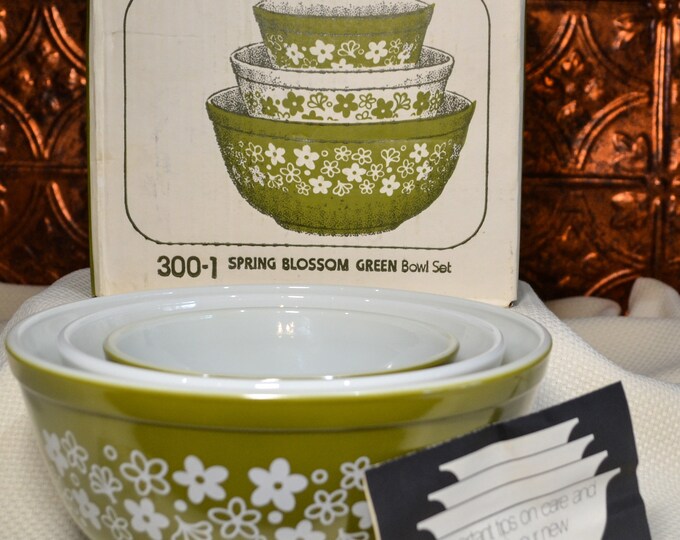 New in Original Box Pyrex Spring Blossom Nesting Bowls, Pyrex Spring ...