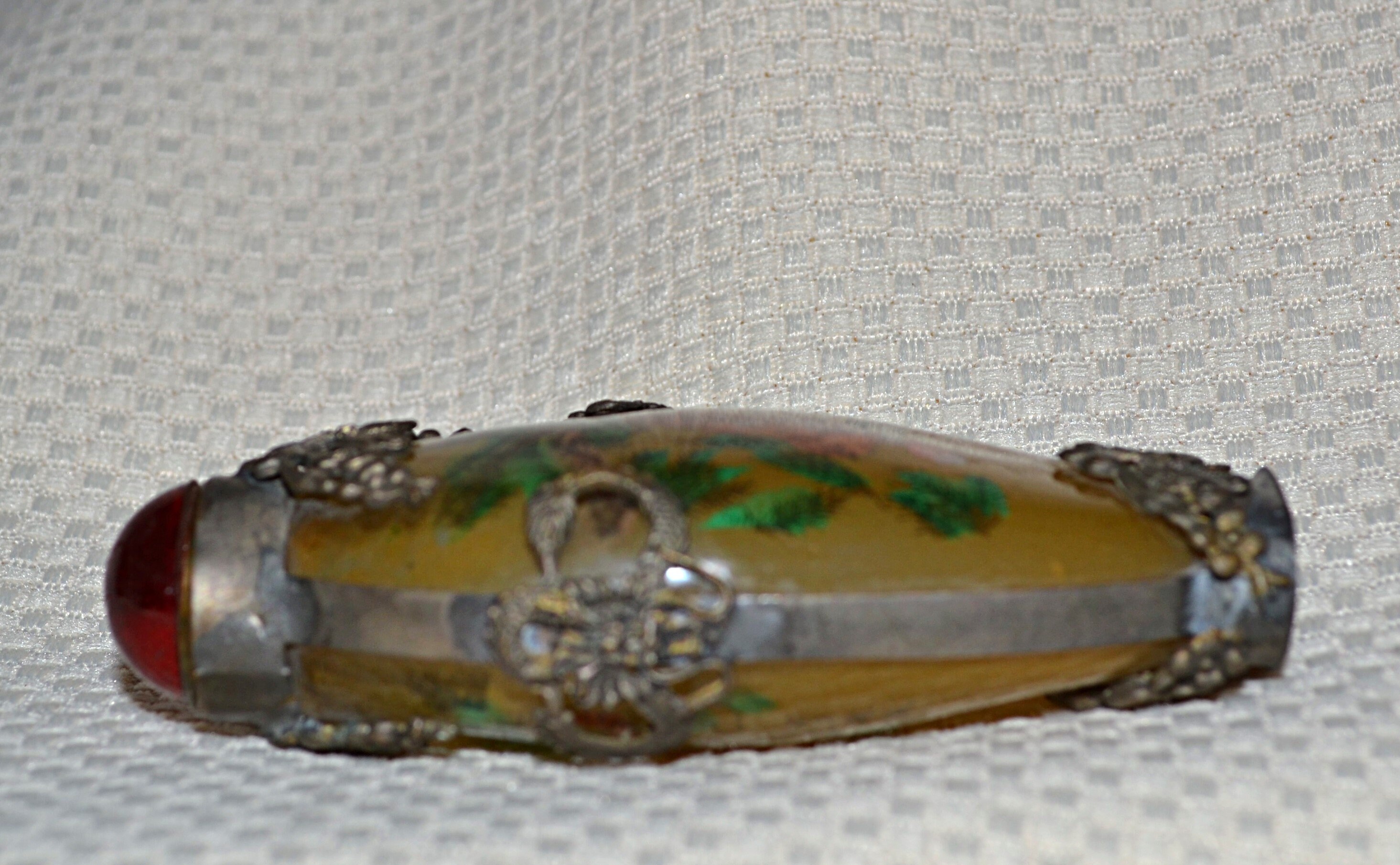 Vintage Reverse Painted Snuff Bottle Painted Tiger Glass - Etsy