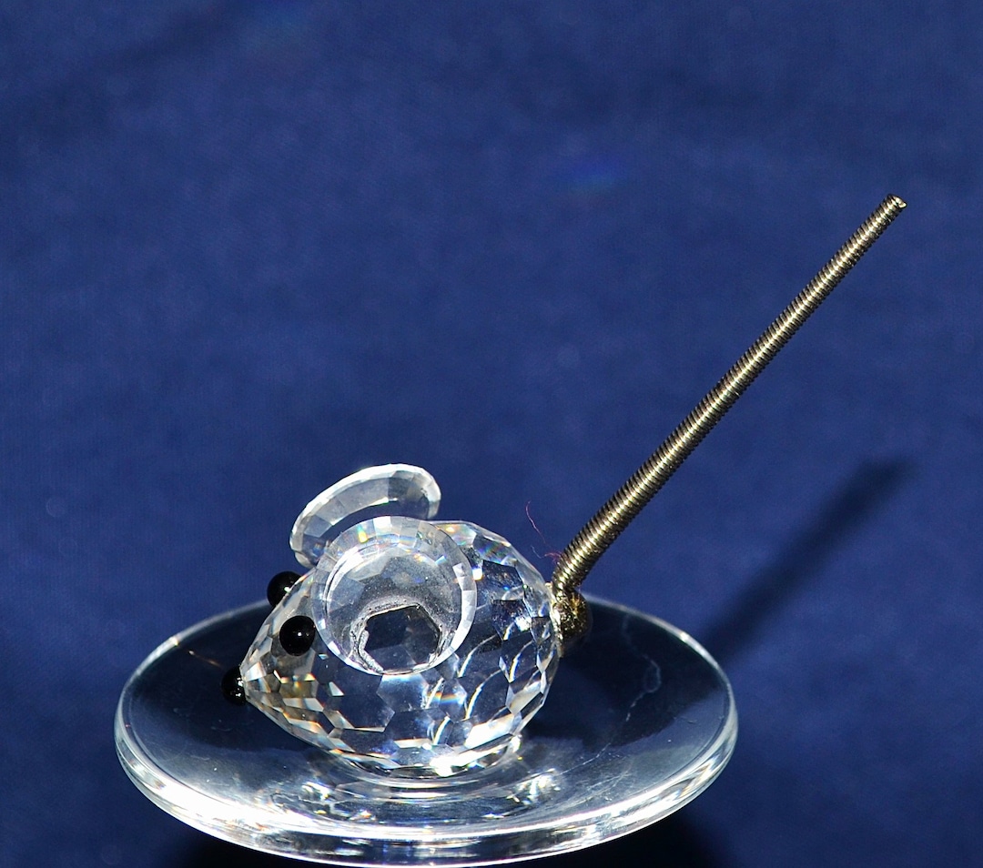 Swarovski Crystal Mini Mouse Figurine: Retired Silver Crystal Line - Etsy