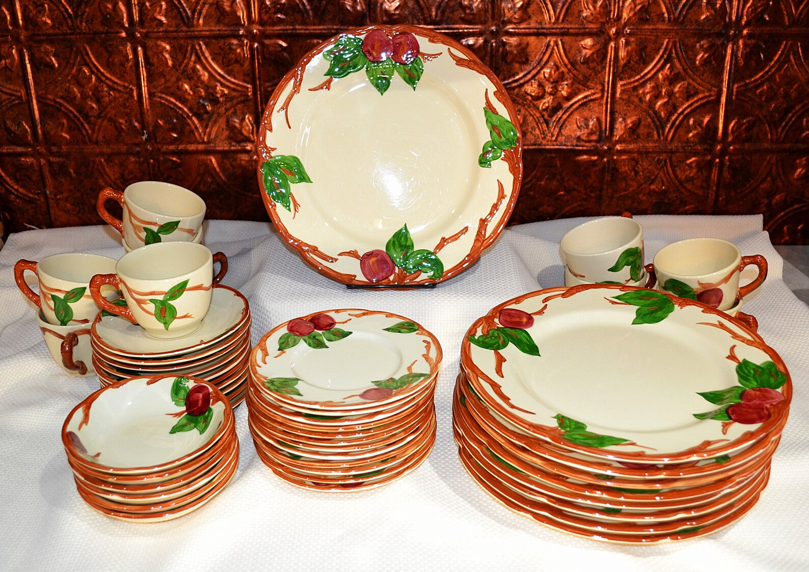Franciscan Apple Dinnerware 50 Piece Set Franciscan Apple | Etsy