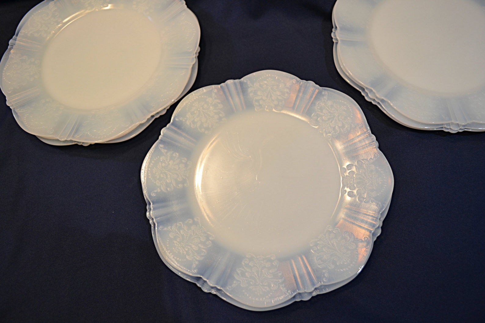 American Sweetheart Depression Glass White Monax Depression | Etsy