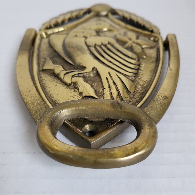 Vintage Maleck Industries Brass Door Knocker Dove Bird Ma Leck 1981 ...