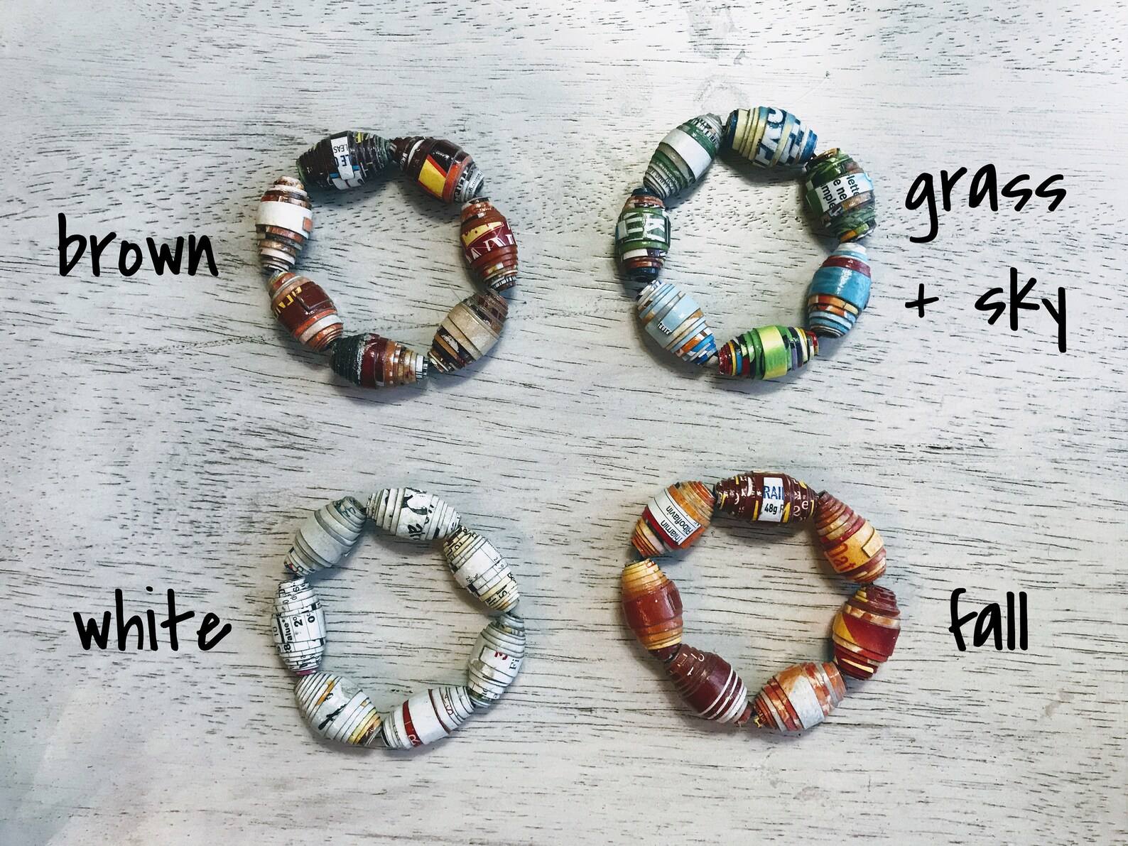 Cereal Box Bead Bracelet. Colorful Jewelry. Chunky Bracelet. Haitian ...