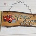 Red Truck Sign Live Edge Plum Slab Sign Wall Decor Home - Etsy