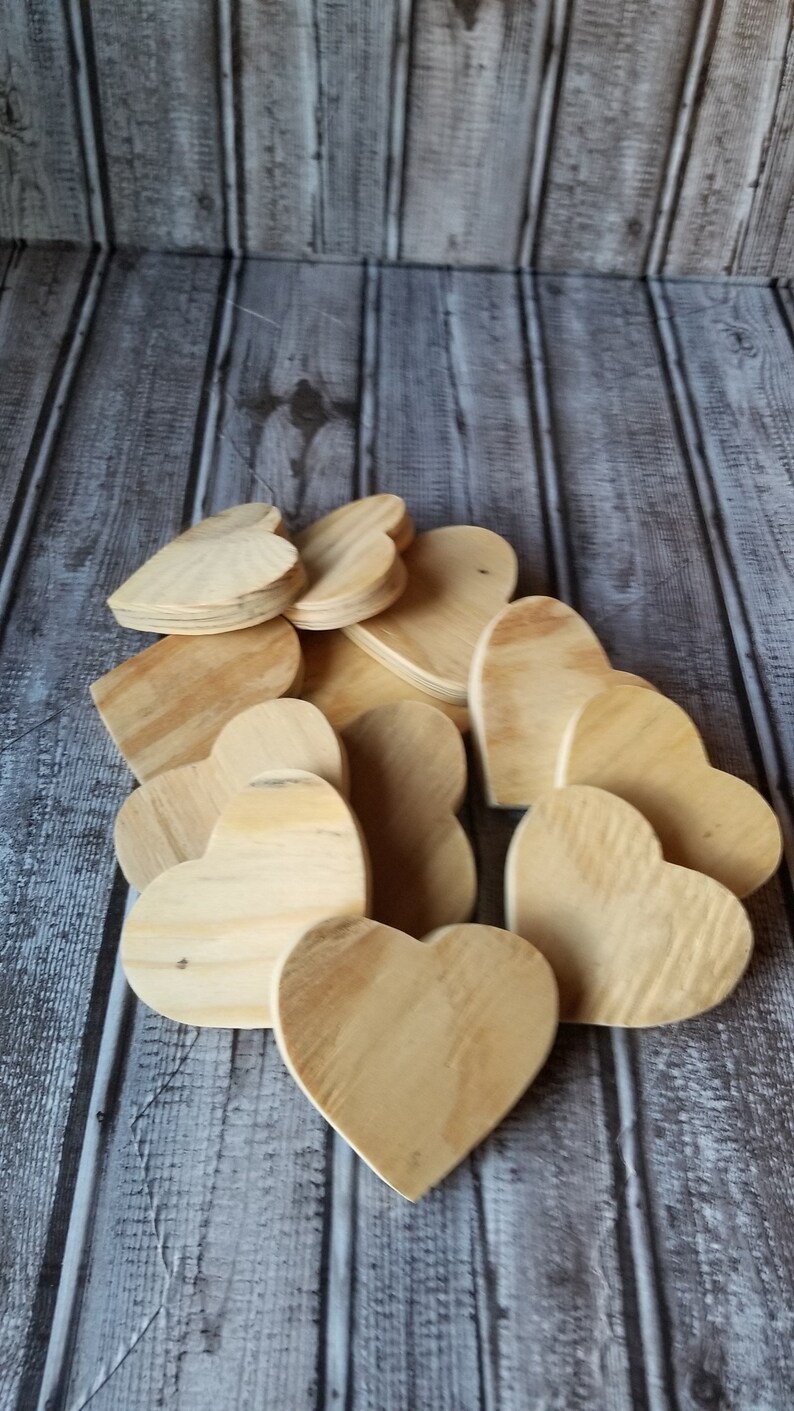Heart Cut Outs Plywood Hearts Craft Shapes Craft Supply - Etsy