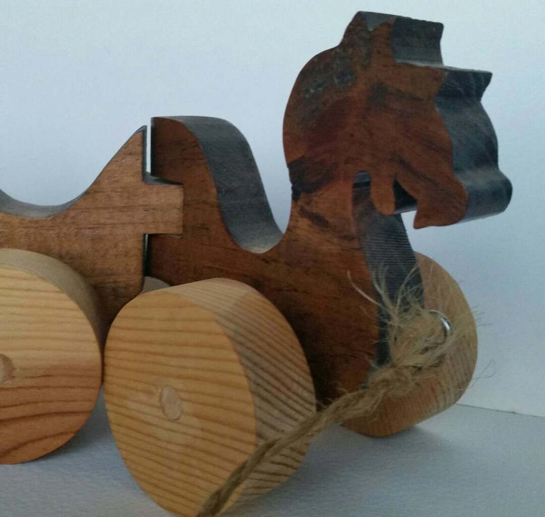 Dragon Pull Toy, Toddler Toy, Wooden Dragon, 3 Year Old Plus Toy, Wood ...