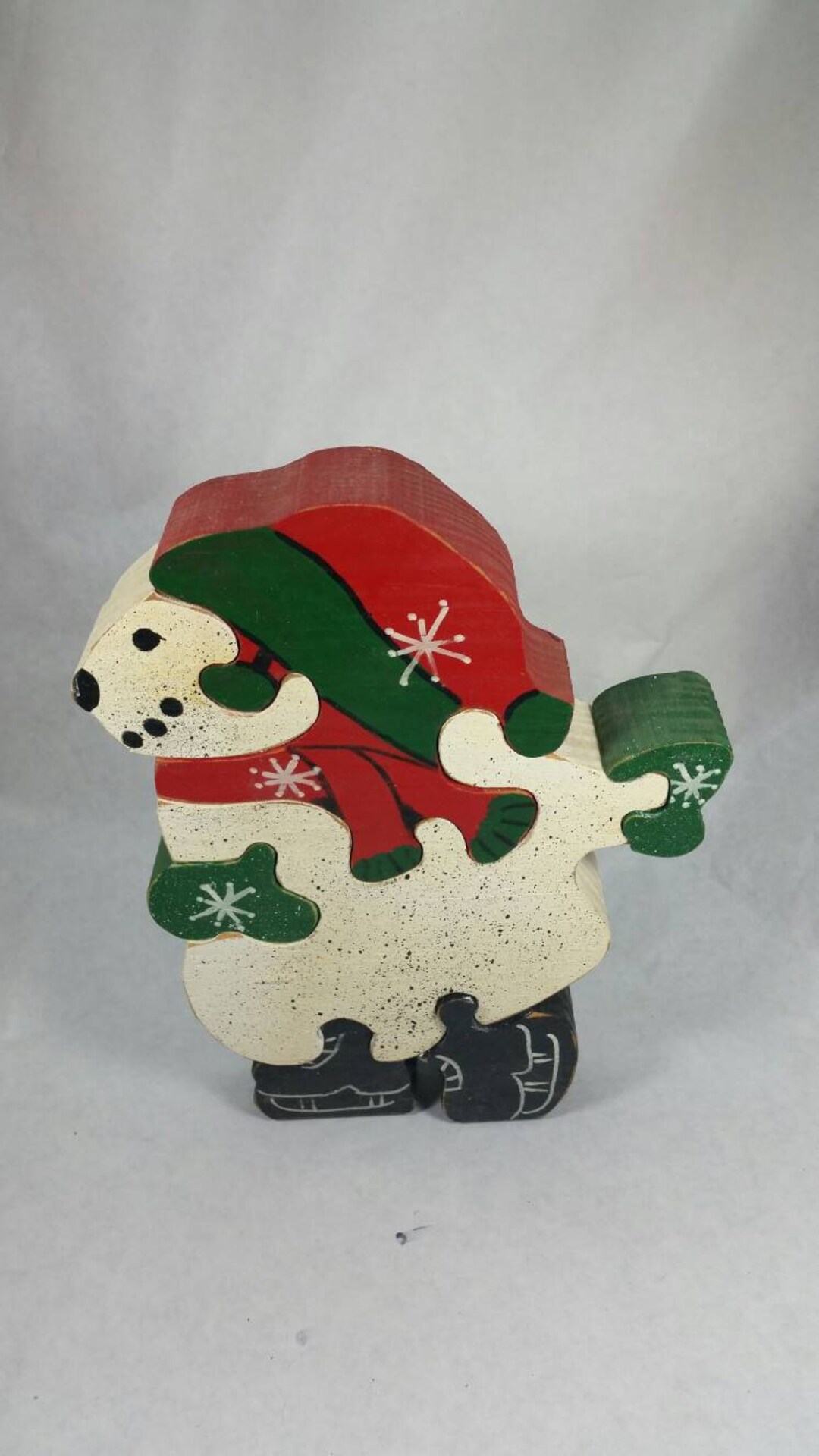 Snowman, Puzzle, Christmas Decor, Snowman Puzzle, Holiday Toy ...